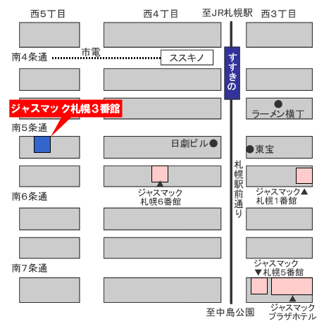 JASMAC 3番館 アクセス方法 | ジャスマックの飲食ビル・各店舗案内